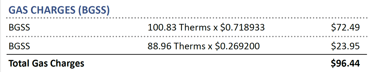 Elizabethtown Gas - Understanding Your Bill